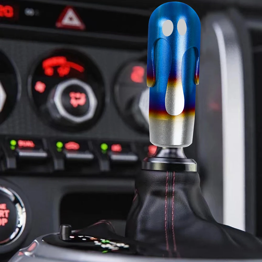 JDM Aluminium Heavy Weighted Gear Shift Knob Burnt Blue Head Ice Cream ...