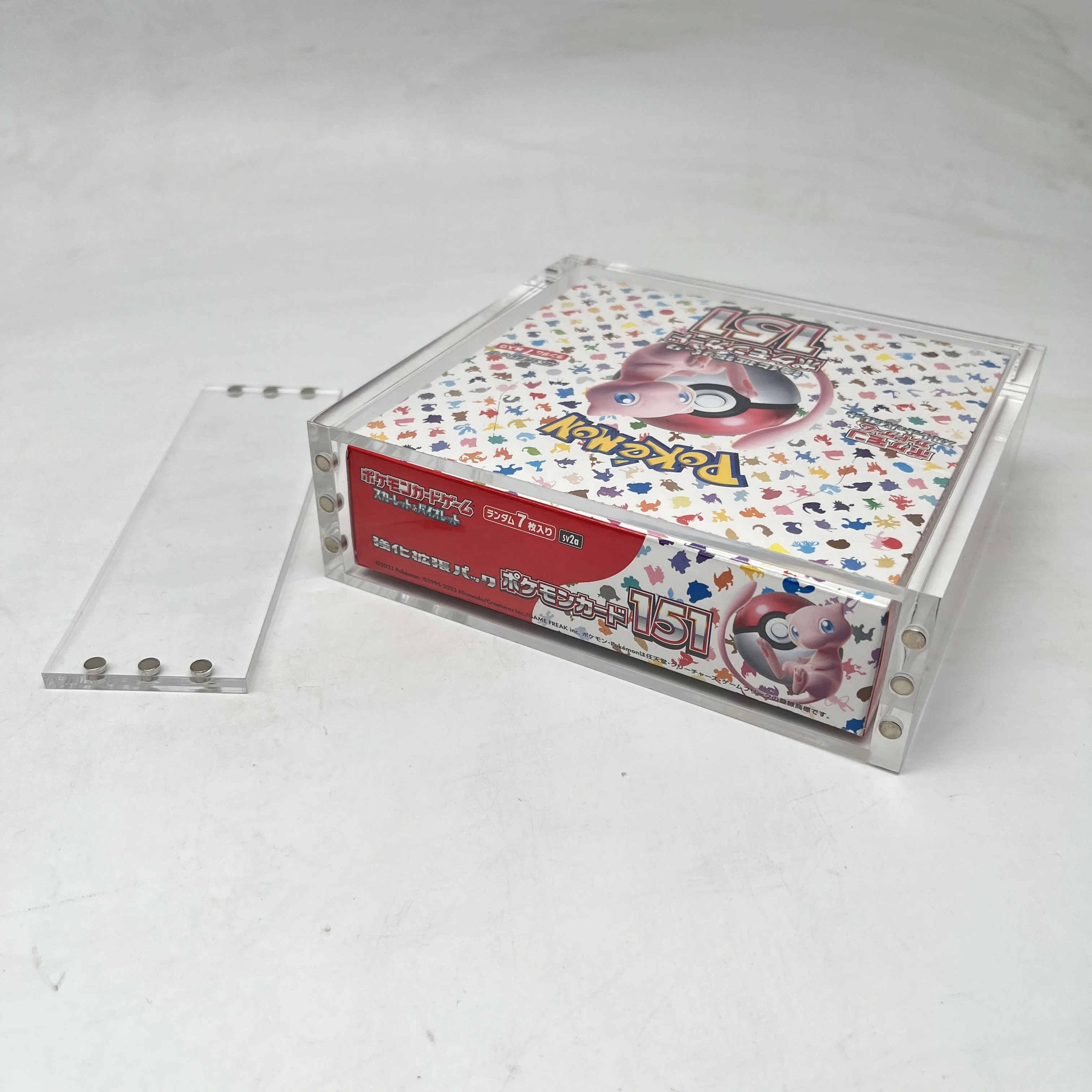 JIHONG Custom Clear Acrylic Poke Mon 151 Booster Display Case Protector ...