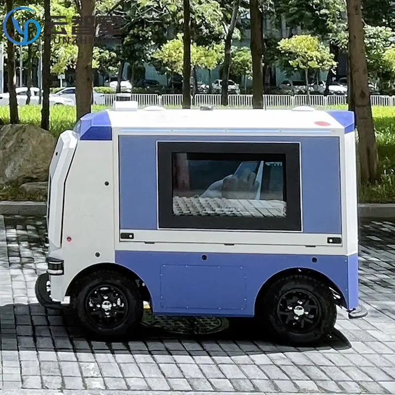 Custom Outdoor Unmanned Delivery Robots for Community Parks