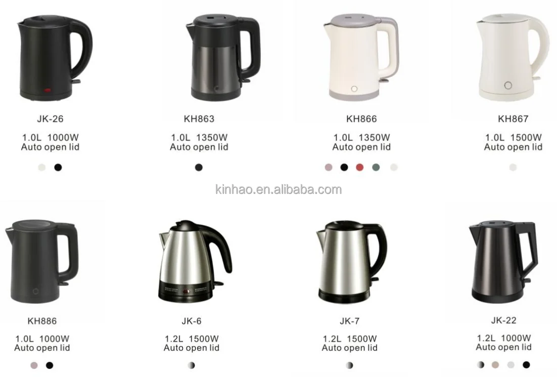Kinhao Professional 1.2L Stainless Steel Electric Kettle Tray Set JK-7 ...