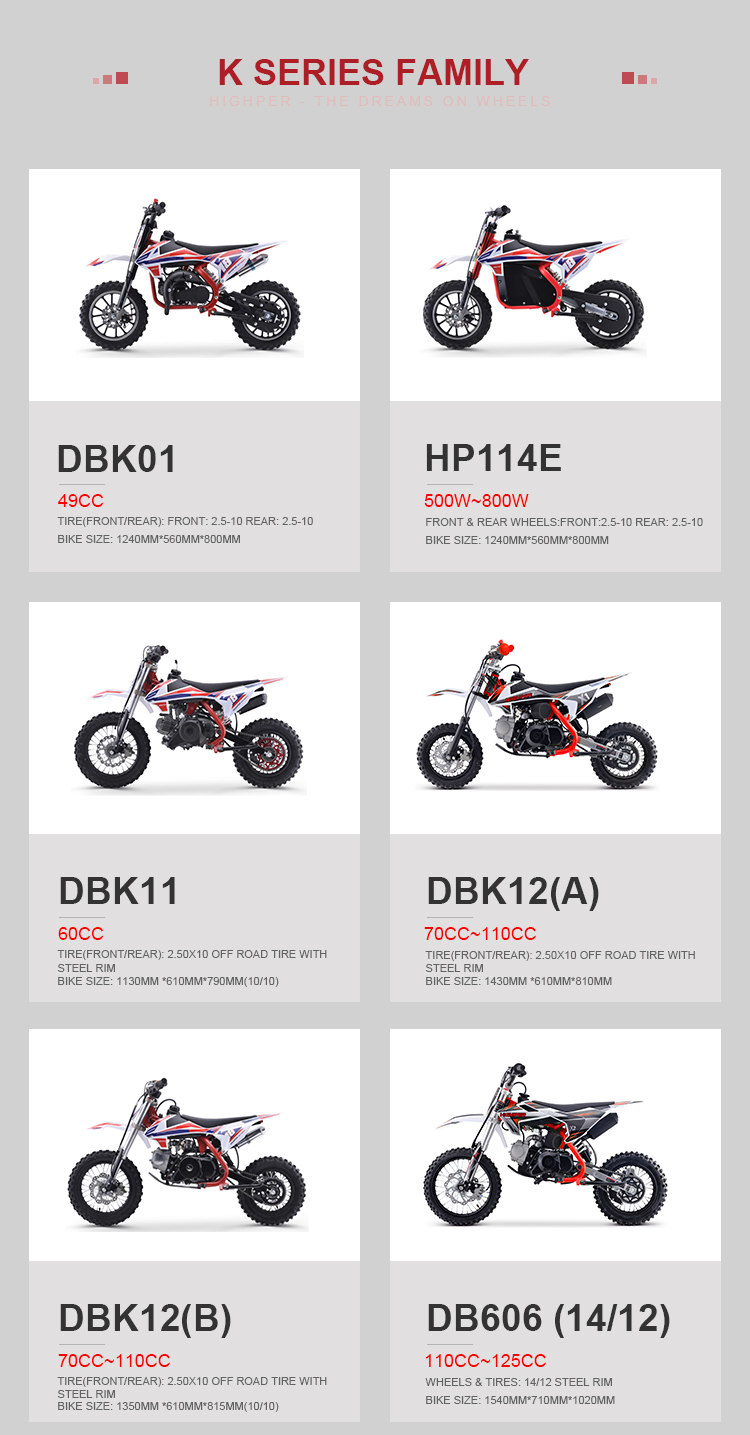 2 Stroke 60CC Dirt Bike for Kids - 40-60Km/h Speed, Pull Start Mini ...