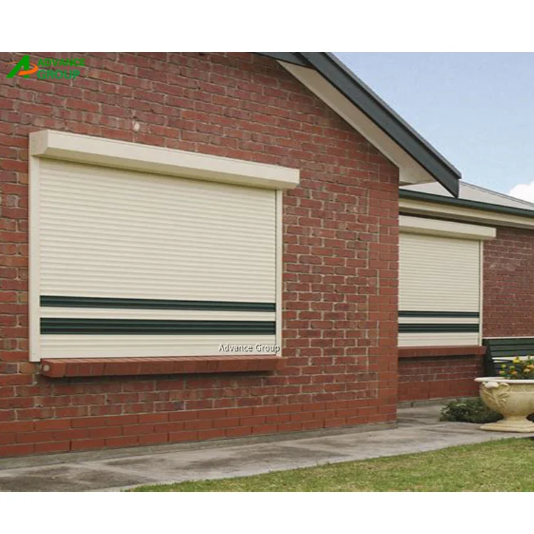 Aluminum Slat and PU Foam Inside Insulated Aluminum Electric Rolling ...