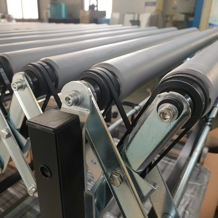 Assembly Line Rubber-coated Roller Logistics Conveyor Belt Stainless ...
