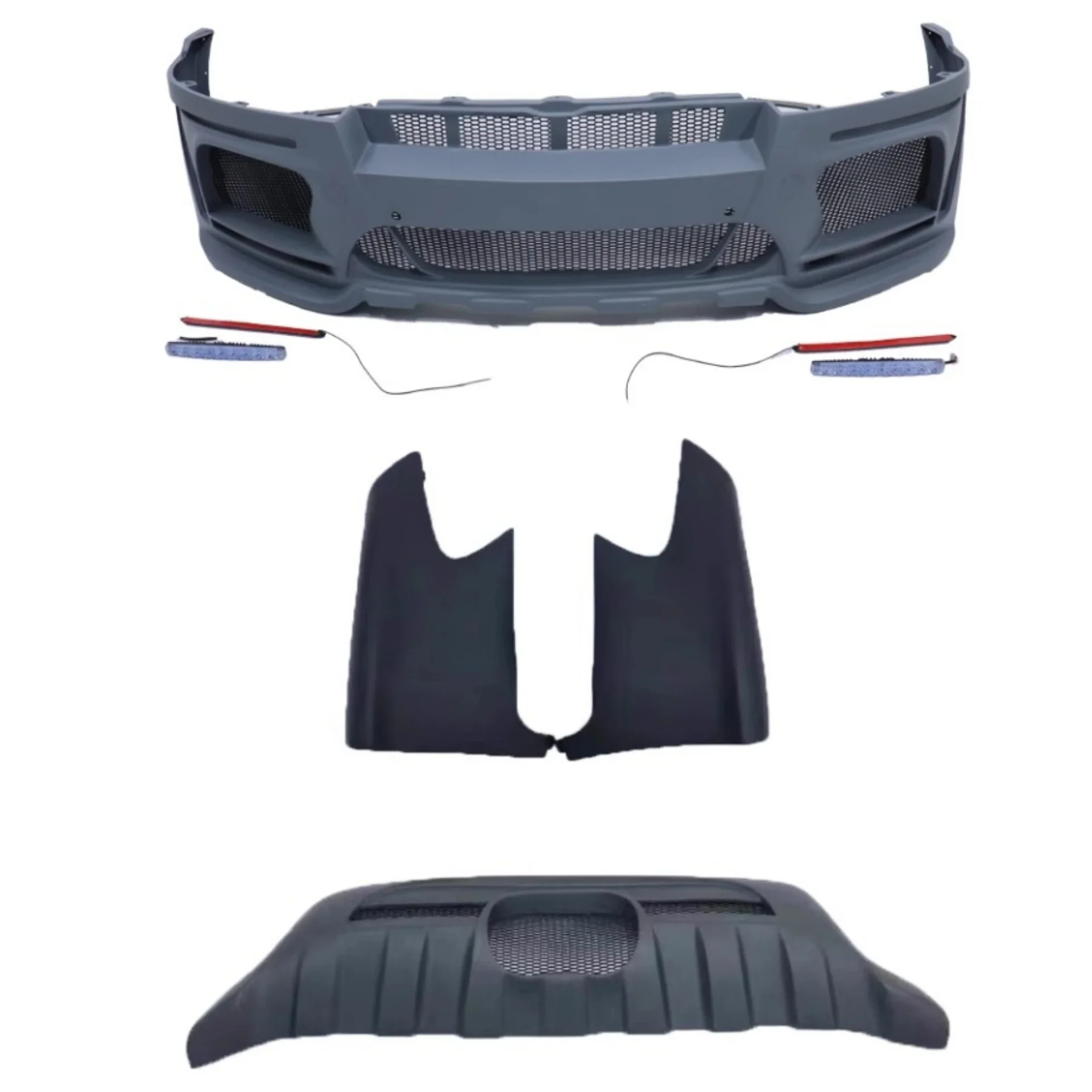 Front Bumper Black Grille Rear Lip For Bmw X6 2008-2013 Convert E71 ...
