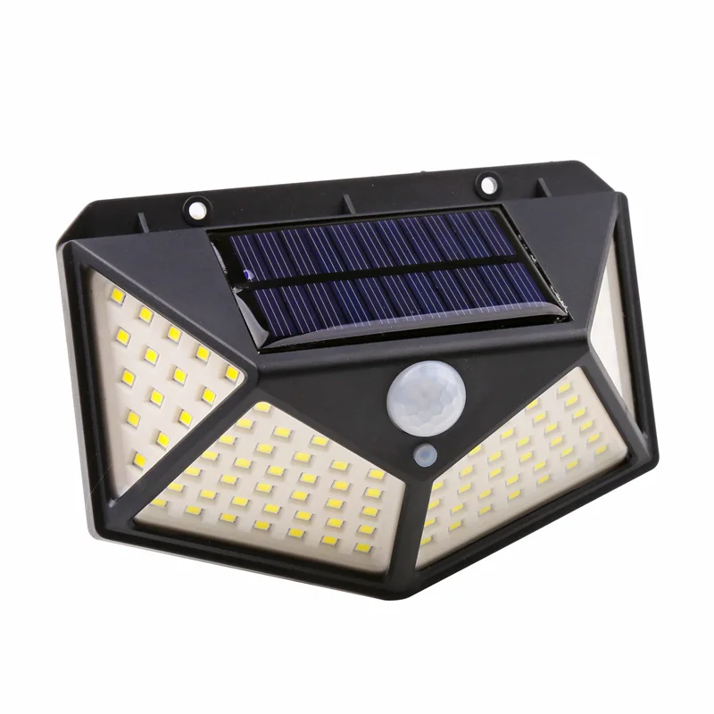 100 Led Solar Light Pir Motion Sensor Outdoor Solar Lamp Wall Light ...