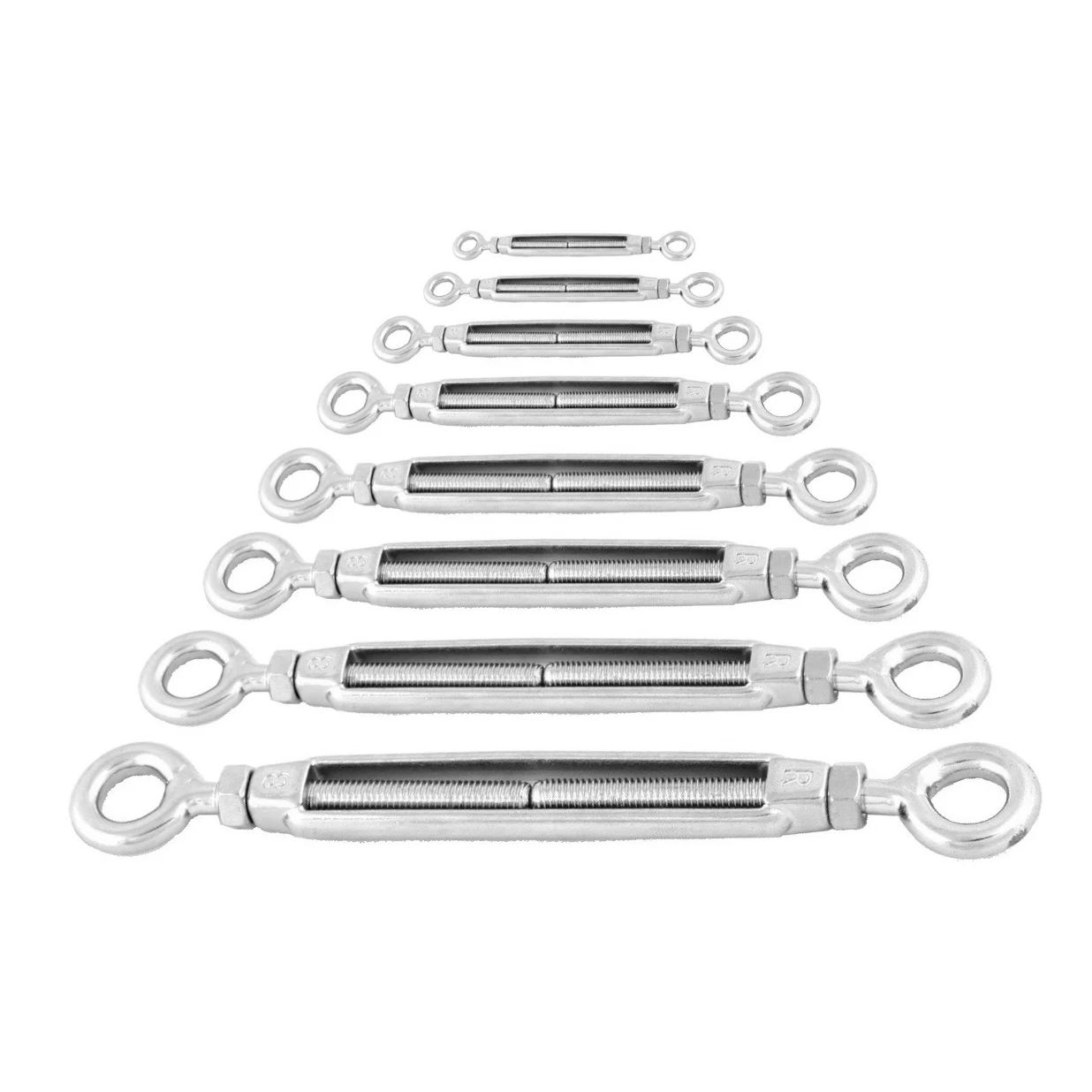 Heavy Duty Cable Railing Open Body Round Turnbuckle M12 Stainless Steel ...