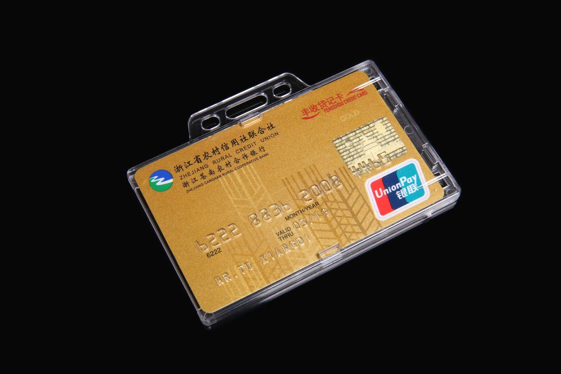 Hard Plastic Id Bus Pass Card Holder Plastic Job Card Holder Plastic ...