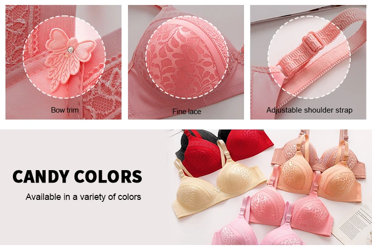 40A Green Push up Bra - Full Coverage & Wire Free Support