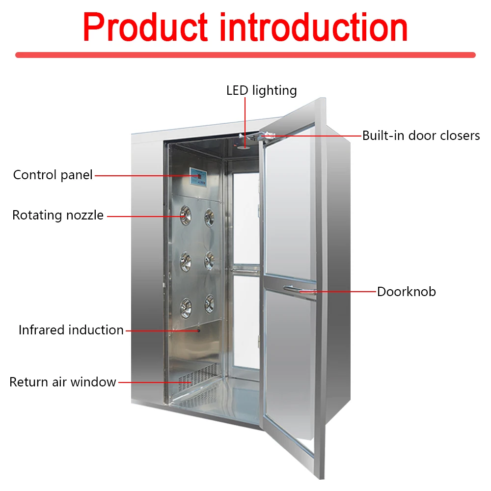 GMP Cleanroom Air Shower - Dust Free Personal Air Room