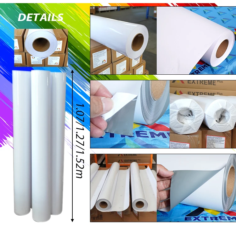 Wholesale White PVC Vinyl Sticker Roll with Permanent Adhesive| Alibaba.com