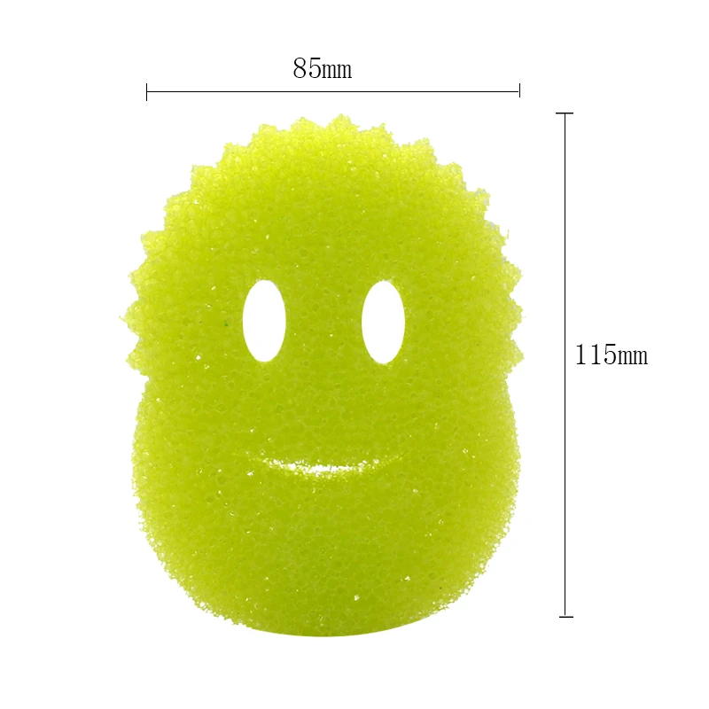 Kitchen Scrub Happy Face Sponge Scourer Smile Yellow Daddy Mommy ...