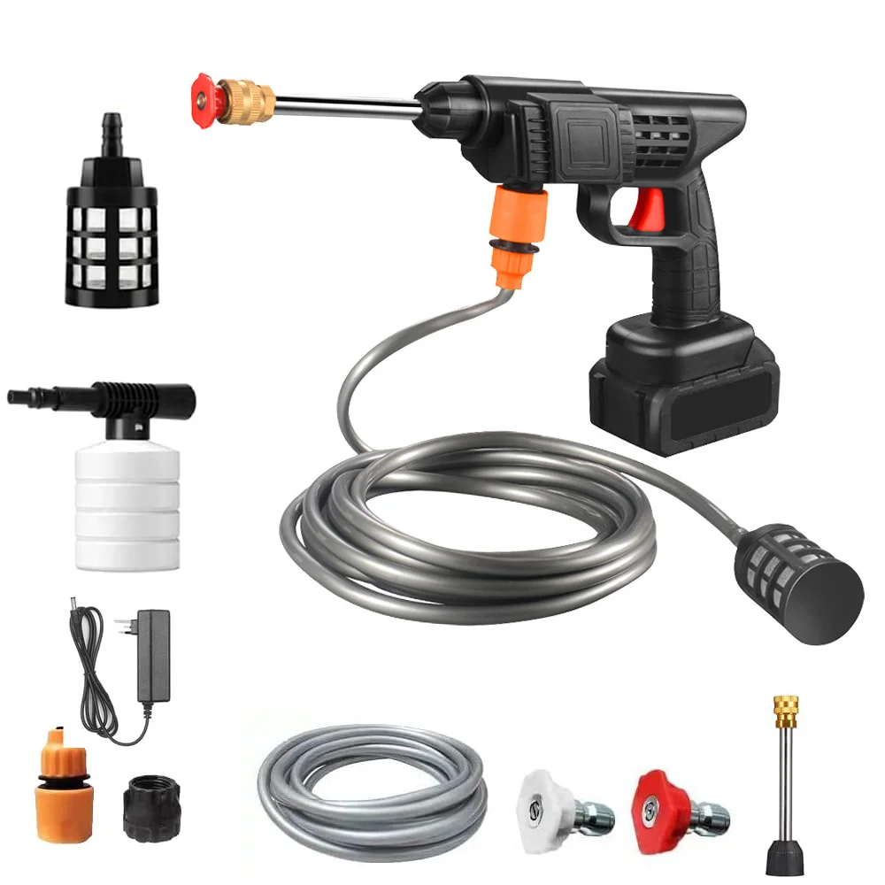 High Pressure Portable Wash Gun - Cordless Cleaning Power