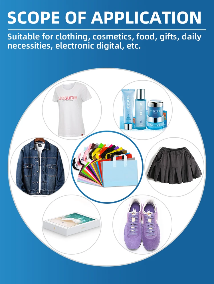 Hdpe Soft Loop Handle Digital Printing Perforated Bags