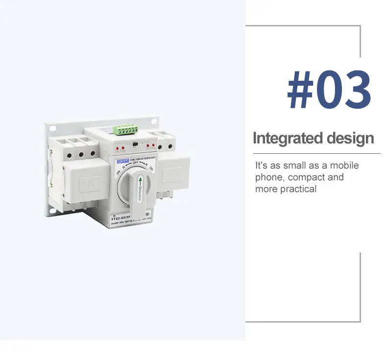 63 Amps ATS Automatic Transfer Switch - Reliable Power Changeover