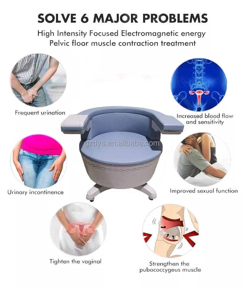Pelvic Floor Exerciser Ems Chair Muscle Urinary Incontinence Ems Pelvic ...