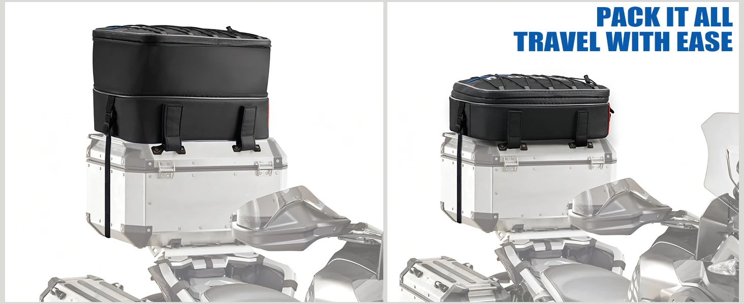 BMW R1250GS Top Case - Expandable Topbox Bag for Adventure