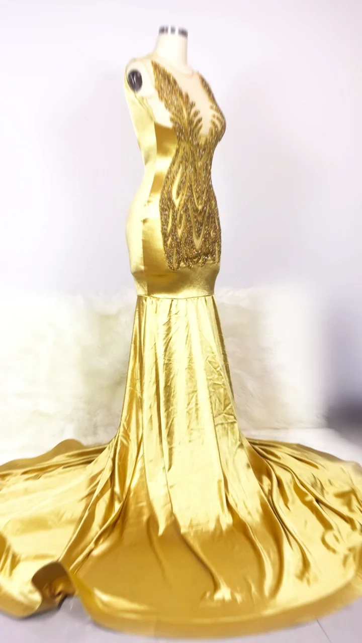 Ocstrade Luxury Brand Rhinestone Women's Maxi Prom Dresses 2023 Heavy ...