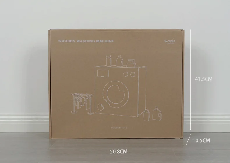 Kids Washer Role Play Game Montessori Toy Children Simulation Wooden ...