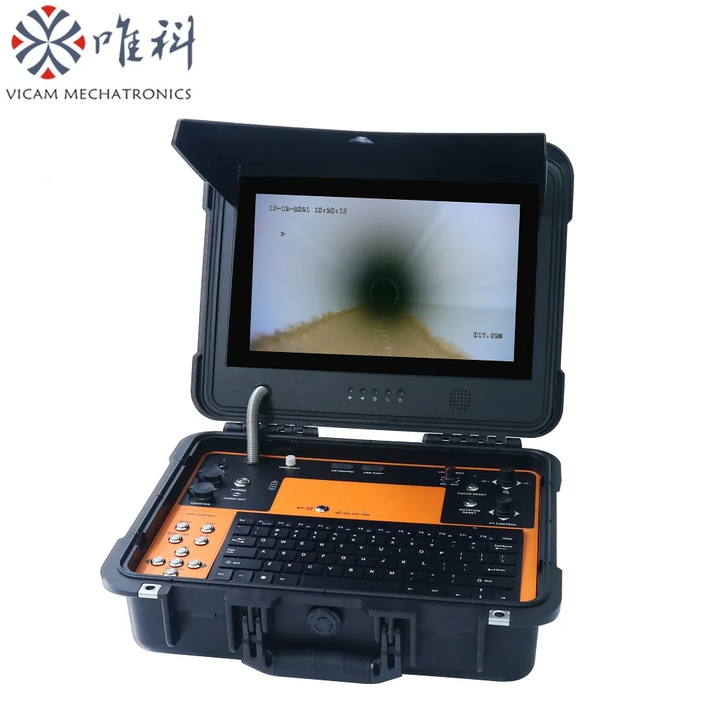 Vicam 360 Rodation Sewer Pipe Inspection Camera - 60m-150m Depth