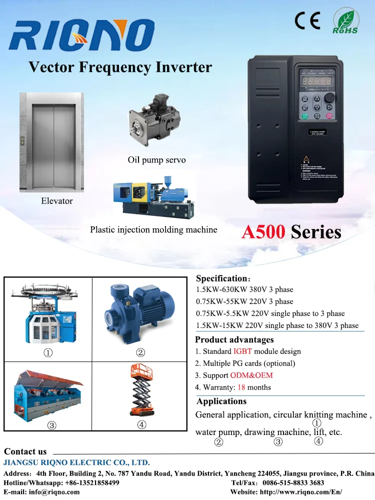 A500 Series Vfd 380v 15kw 3 Phase With Igbt Module Inverter Compressor ...