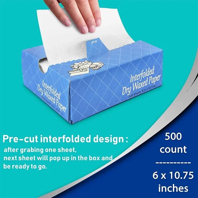 Interfolded Dry Wax Deli Paper Bakery Silicone Greaseproof Paper ...