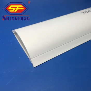 Qatar Pvc Arc Floor Trunking 35x10mm 100x30mm Half Round Pvc Cord Cover ...