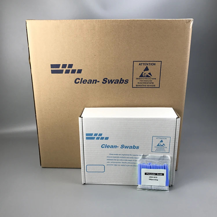 Gi Cleanroom Foam Fiber Optic Swabs Stick Schaum Tupfer 120mm Cleaning ...