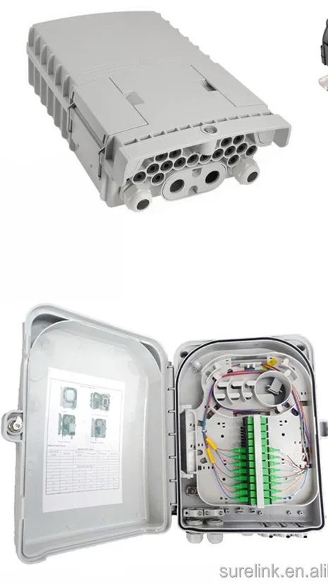 16core 16port Pole Mounted Ftth Fttx Distribution Box Termination Box ...
