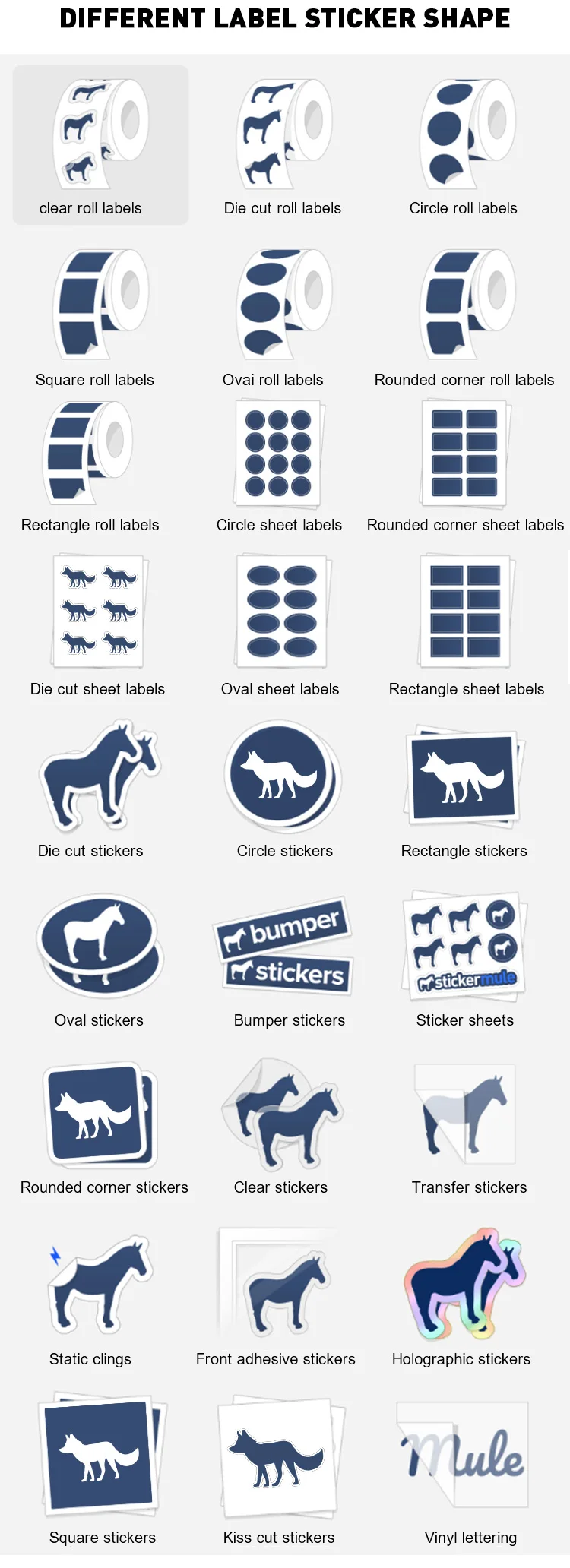 Wholesale Logo Customize Print Labels Waterproof Packaging Vinyl ...