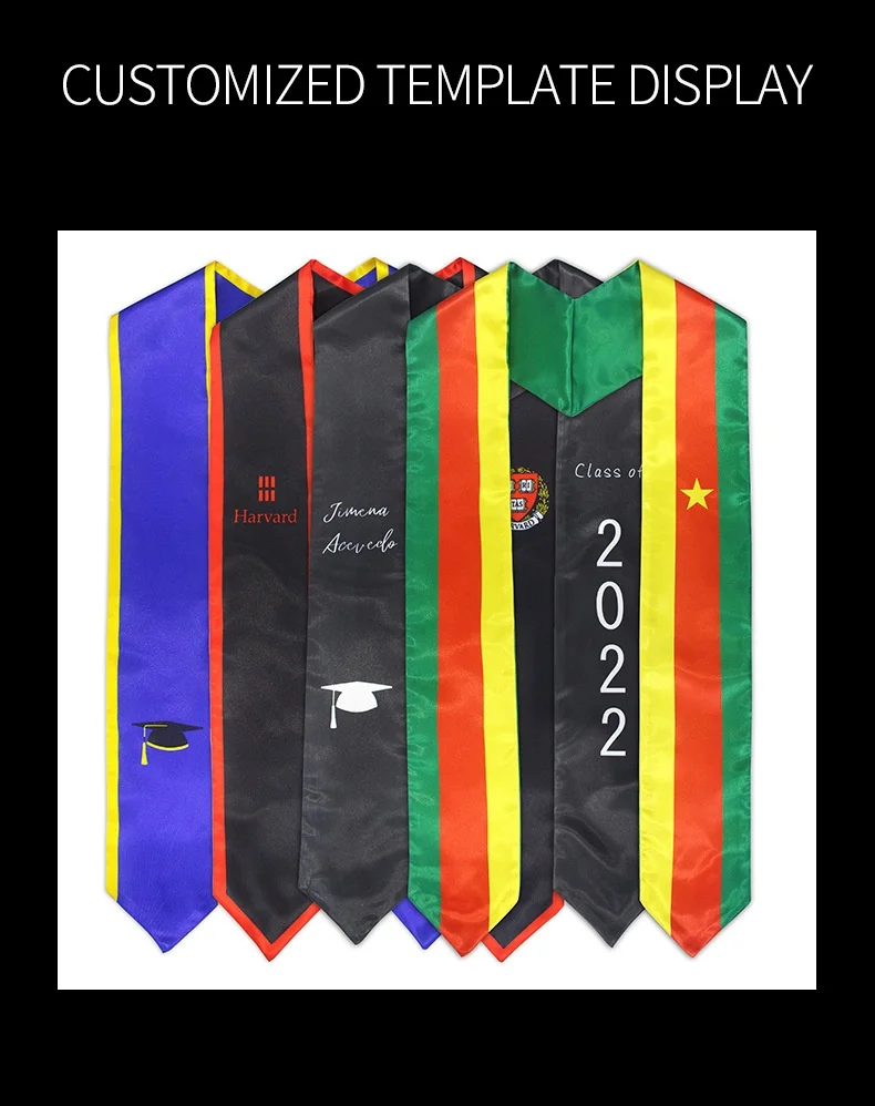 Hot Sale Custom Puerto Rico Flag Graduation Country Flag Stole Sash ...