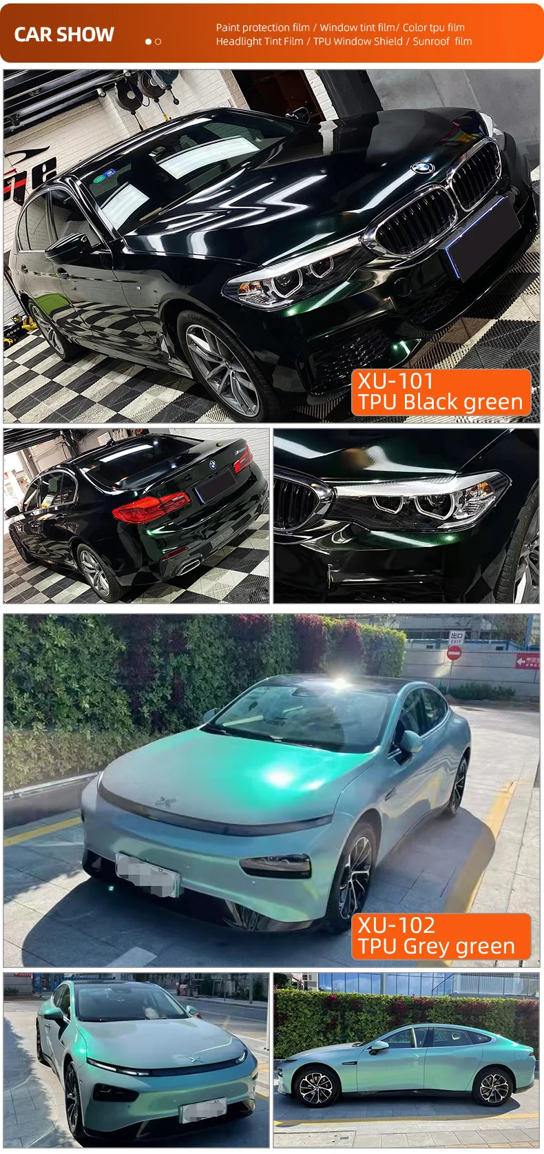 Stretchable Car Body Color Changing Tph Ppf Film Car Tinted Anti ...