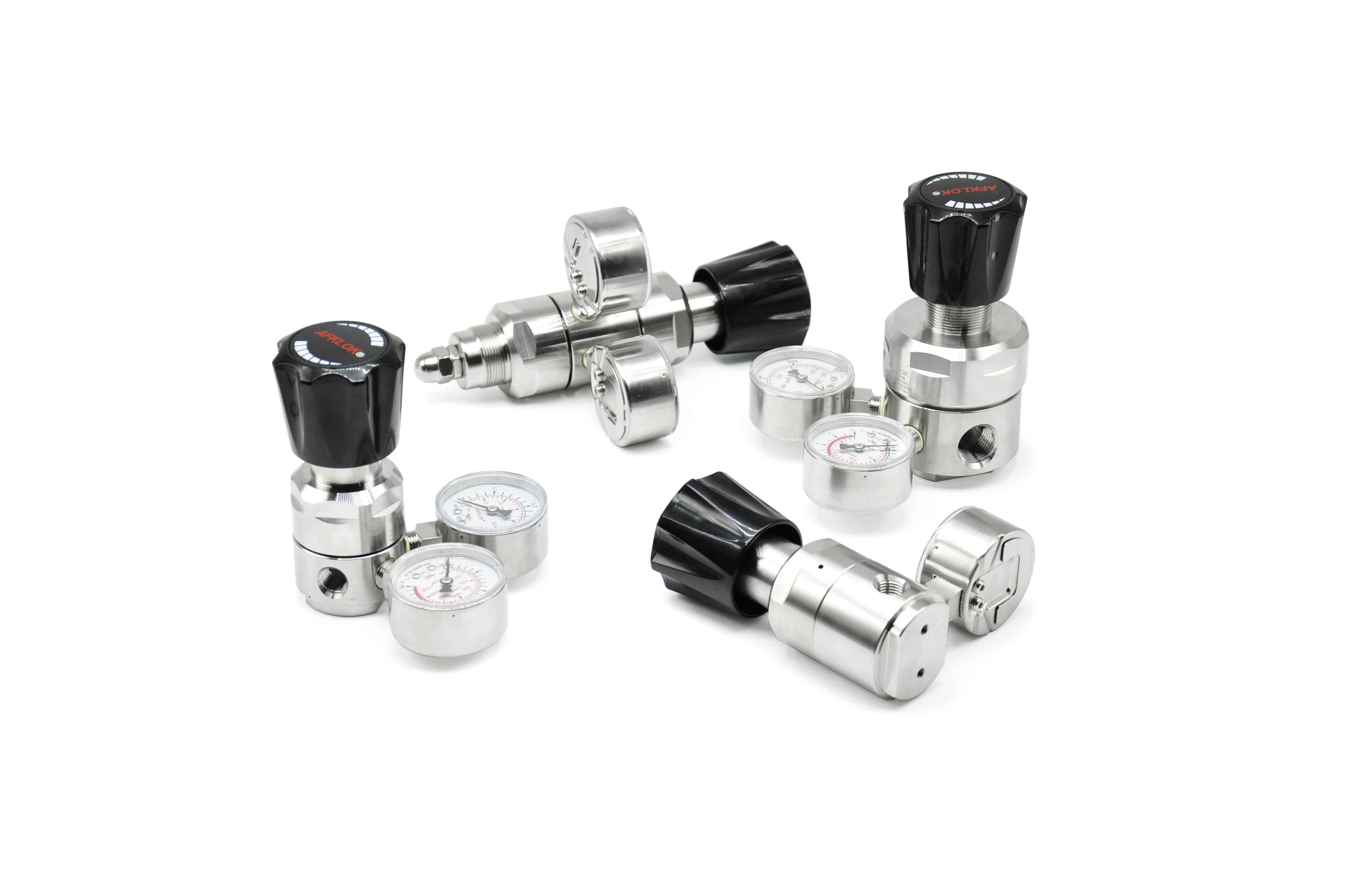 Helium CGA 580 Cylinder Connector - Precision Pressure Regulator