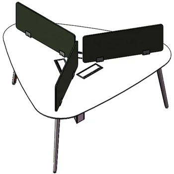 Project Cad Triangle Open Workstation 120 Degree Work Desk With ...