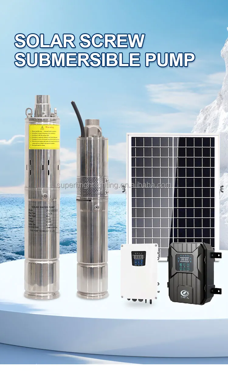 TenailiangAgriculture Irrigation High Pressure 1500w 2hp Stainless Impeller Pompe Solaire Solar ...