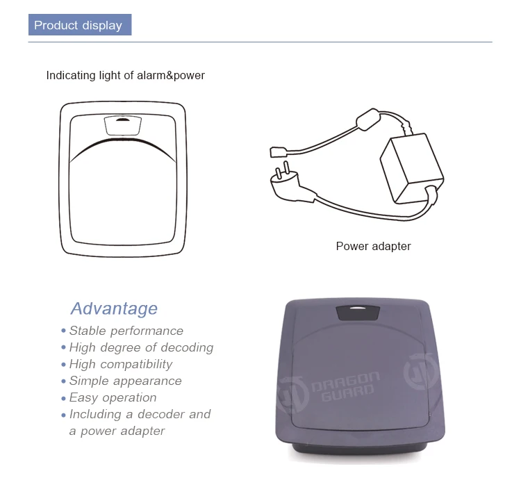 DRAGON GUARD AD004 EAS System AM Label Deactivator - Hot Sale