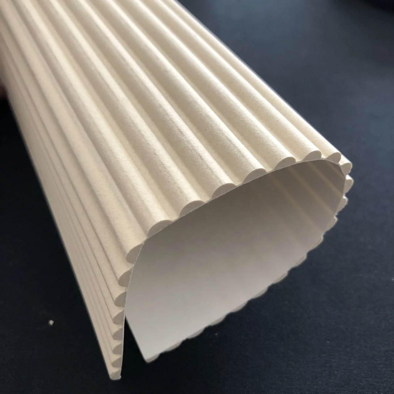 Villa Flexible Wood Roll Panel - Half Round Oak Wave MDF Fluted Panels ...