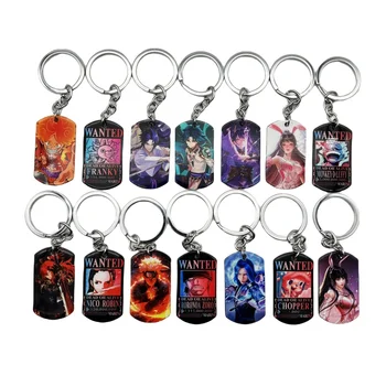 Anime Genshin Impact Douluo Sasuke Character Keychain One Piece Luffy ...