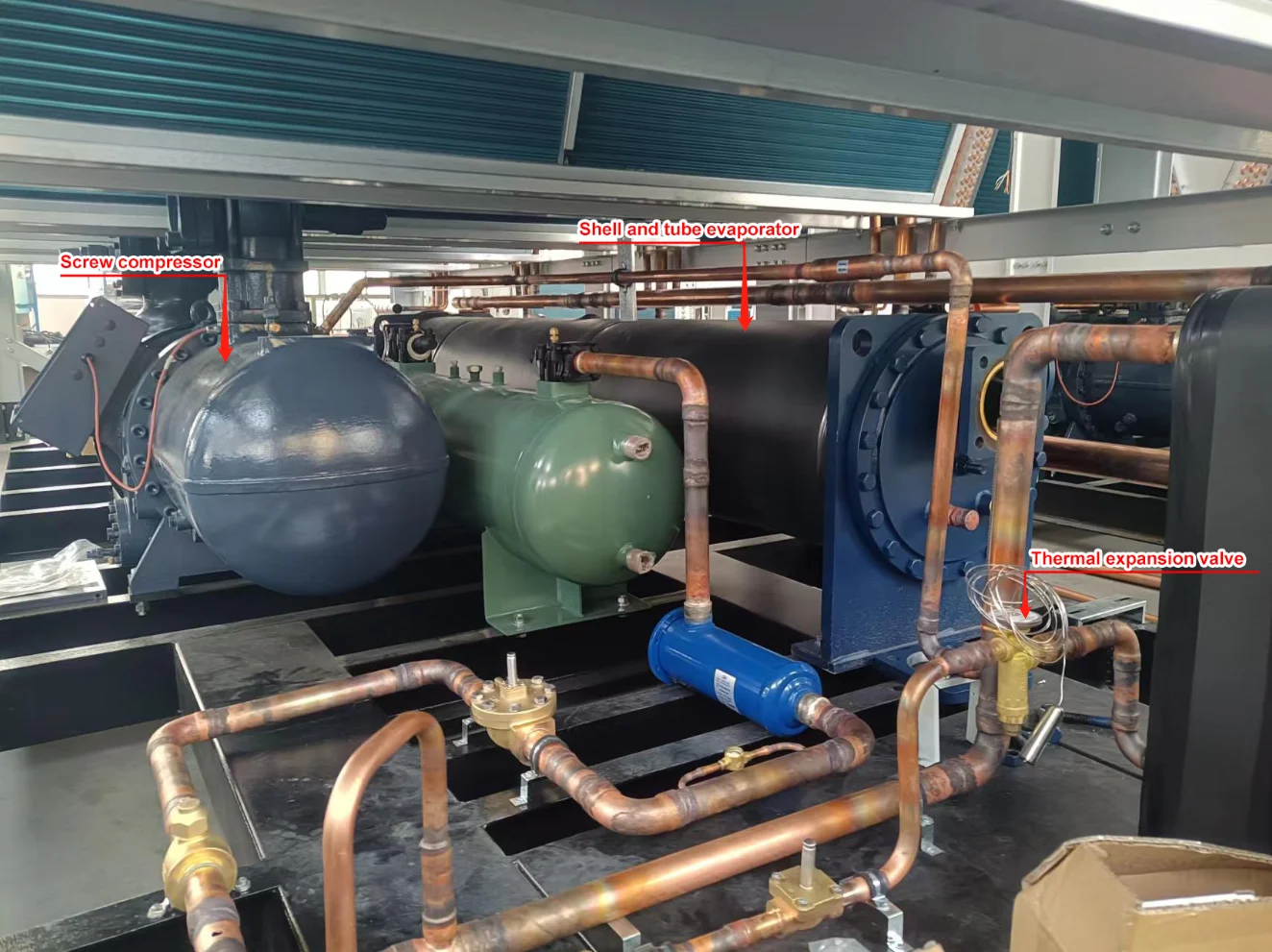 Water Cooler Chiller Unit 14 Hp 15 Hp Industrial Grade Process Chiller ...