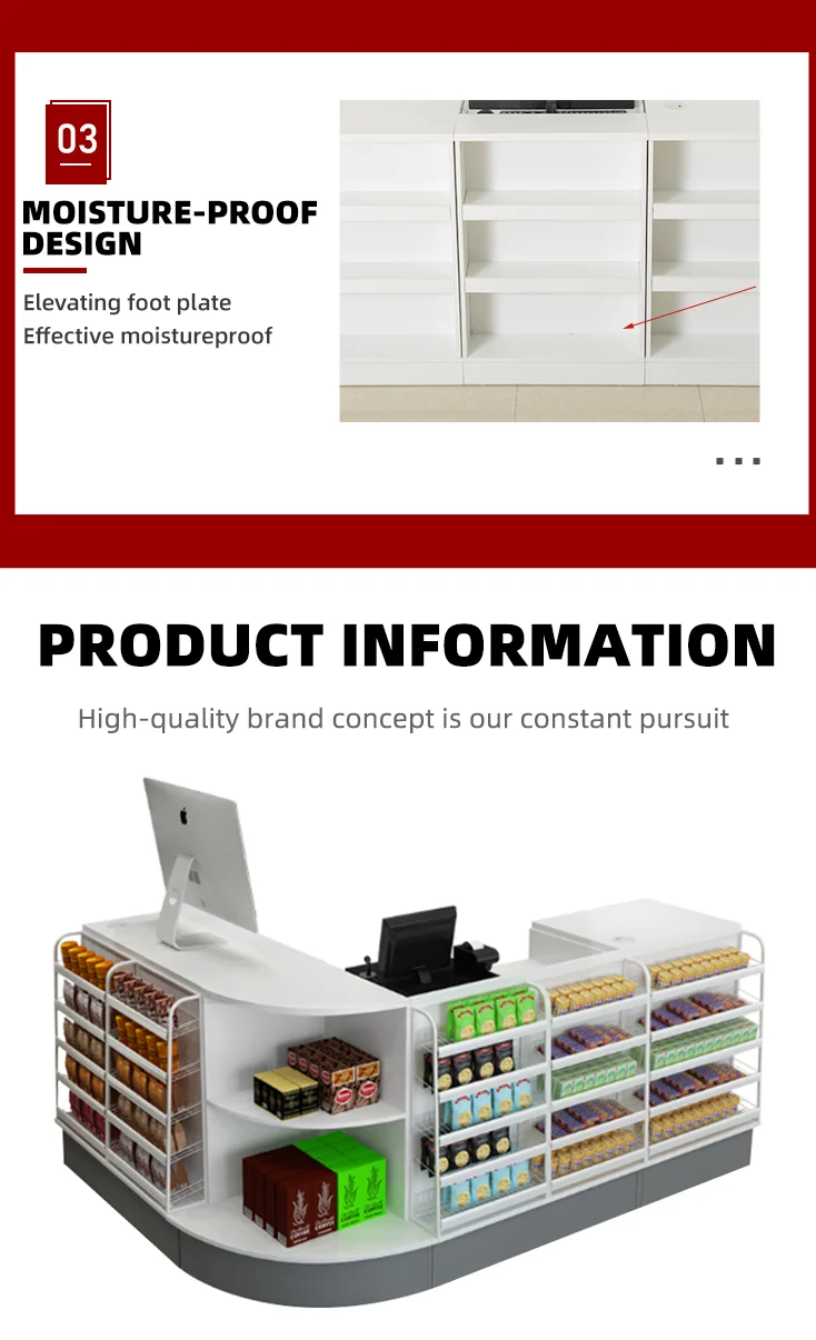 Supermarket & Convenience Store Cashier-Adjustable Size Quick Checkout ...