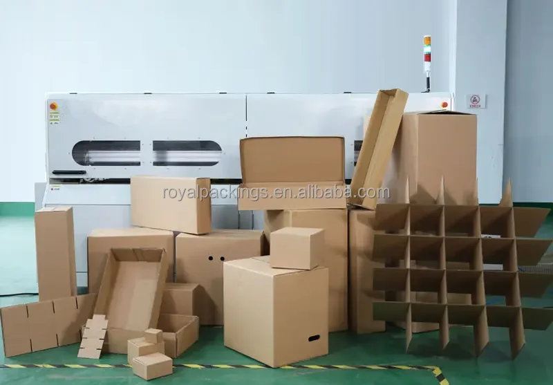 China Easy Operating Automatic Box Maker Portable Corrugated Box Making ...