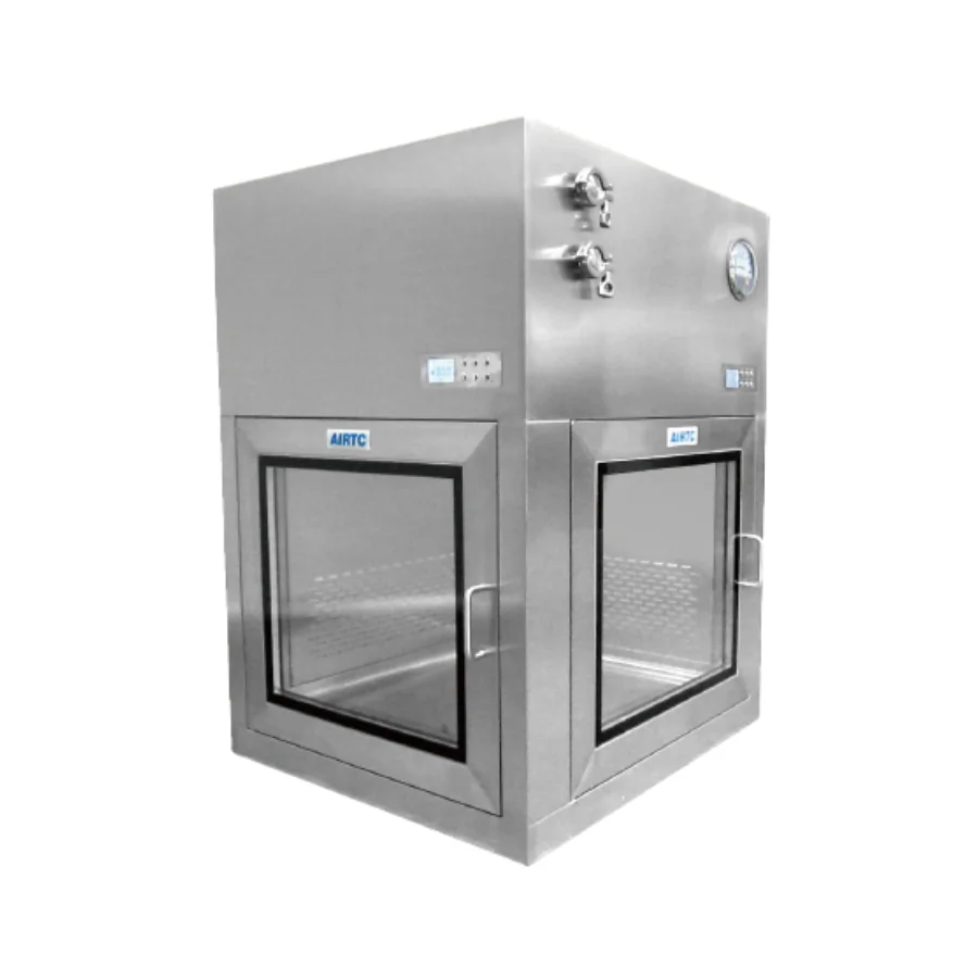 Airtc Clean Room Pass Thru Cabinet Static Pass Box With Electronic ...
