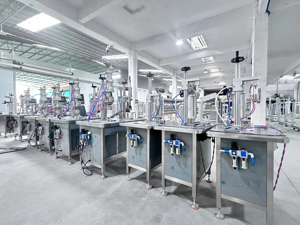 2025 New Arrival Semi-Automatic BOV Aerosol Plastic Bottle Filling ...