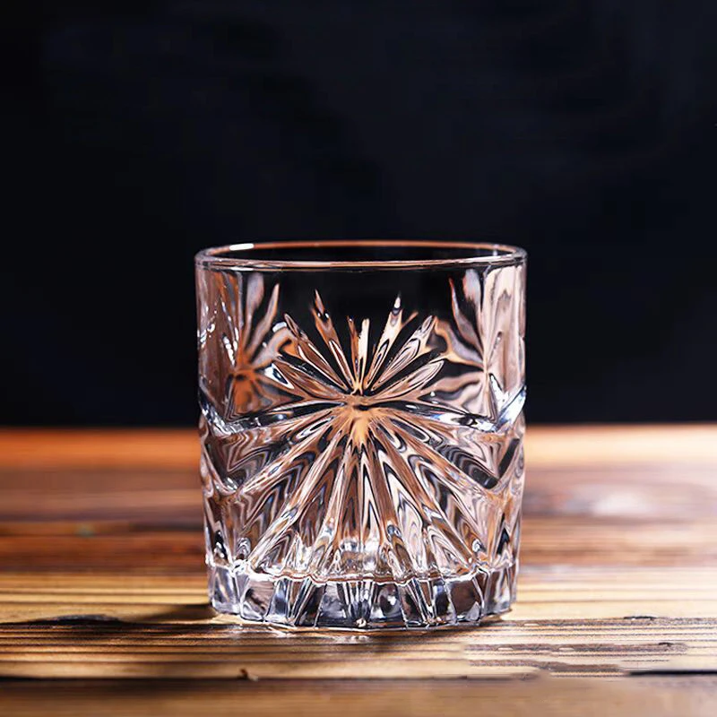 Crystal Engraved Snowflake Whisky Glass - Perfect for Parties