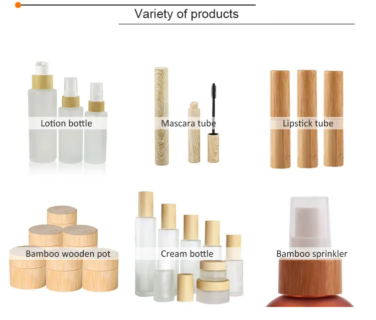 Wholesale 100% Biodegradable Bamboo Cosmetics Packaging