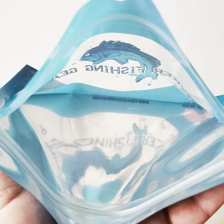 Custom Fishing Hook Bait Gear Packing Pouch Soft Plastic Trolling ...