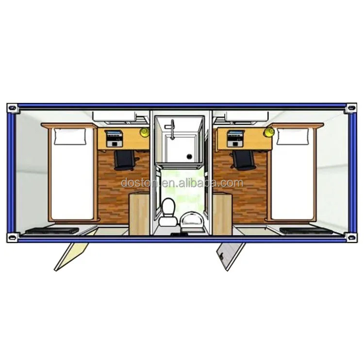 Costa Rica Detachable Containers Galvanized Steel Prefab House ...