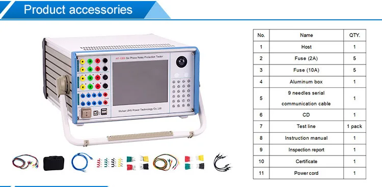 B Ht-1200 Fully Automatic Six Phase Relay Tester High Precision ...