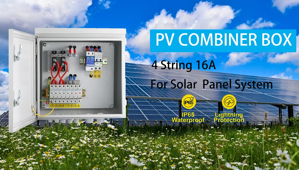Waterproof Ip65 Pv Combiner Box Solar Panel 8string Breakers Solar ...