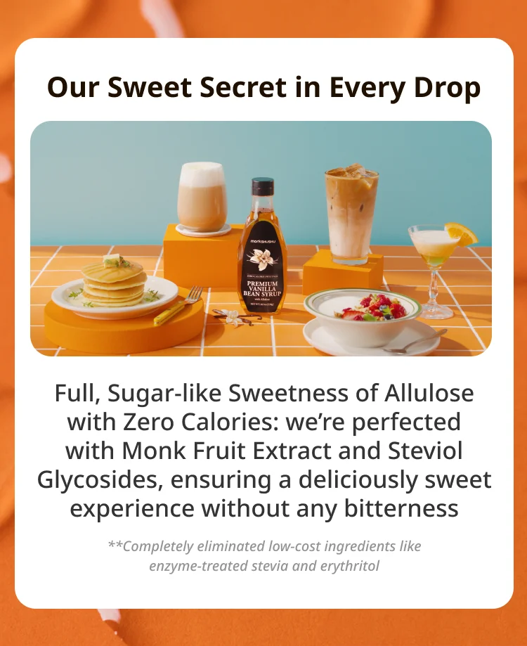 Monkshushu Premium Allulose Syrup Kosher Certified Sweetener ...