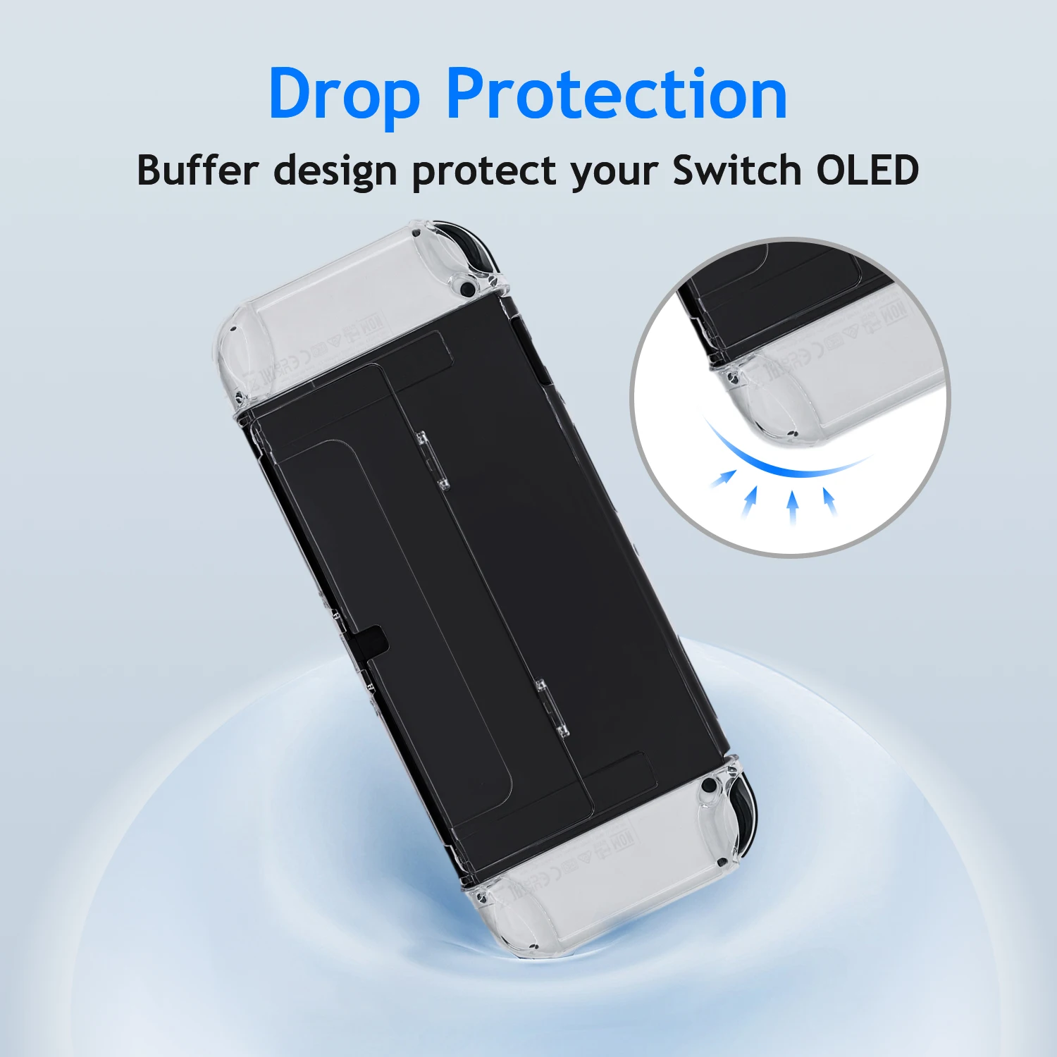 Nintendo Switch OLED Storage Bag 5 in 1 - Hard Crystal Case